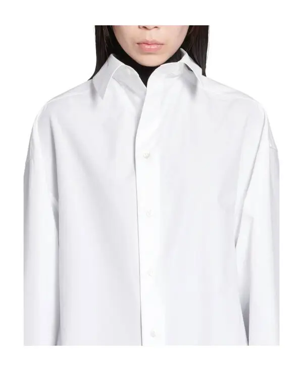 Balenciaga Large Fit Shirt With Kick Collar