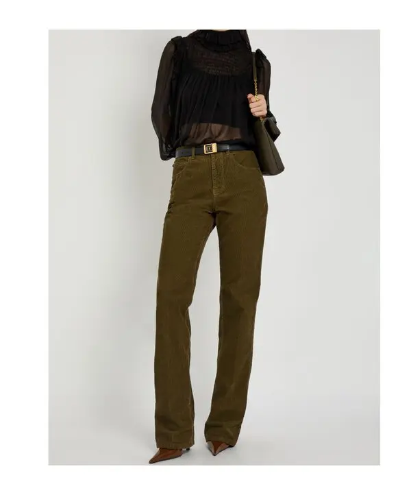 Saint Laurent Clyde Bootcut Corduroy Trousers