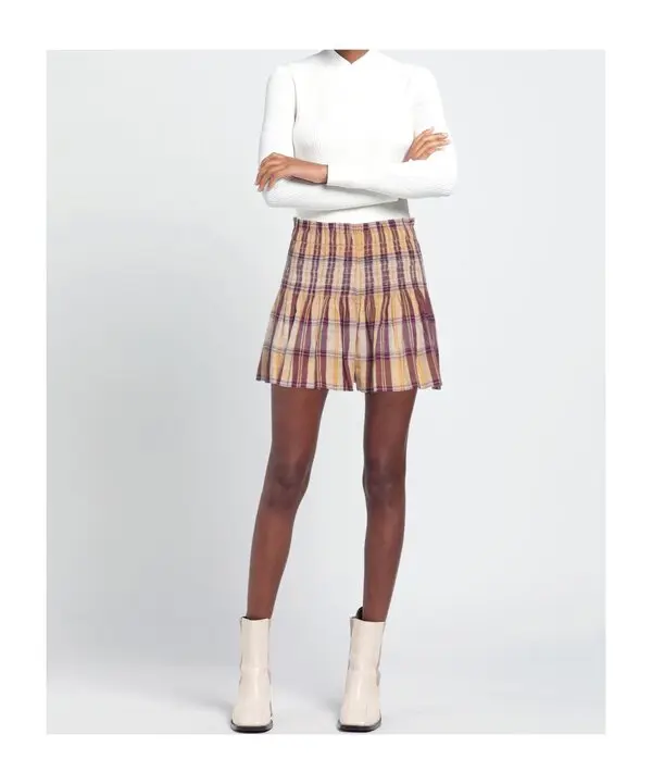 Isabel Marant Étoile Plaid Gathered Skirt