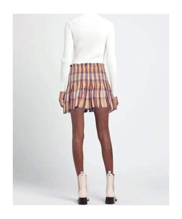 Isabel Marant Étoile Plaid Gathered Skirt