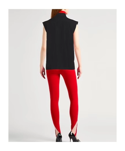 Burberry Sleeveless Mandarin Collar Top
