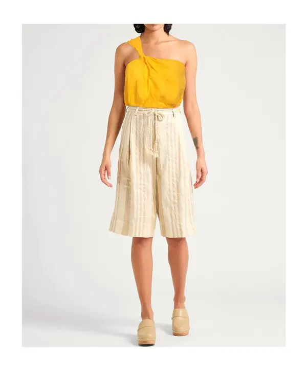 Farm Rio One-shoulder Pleated Top