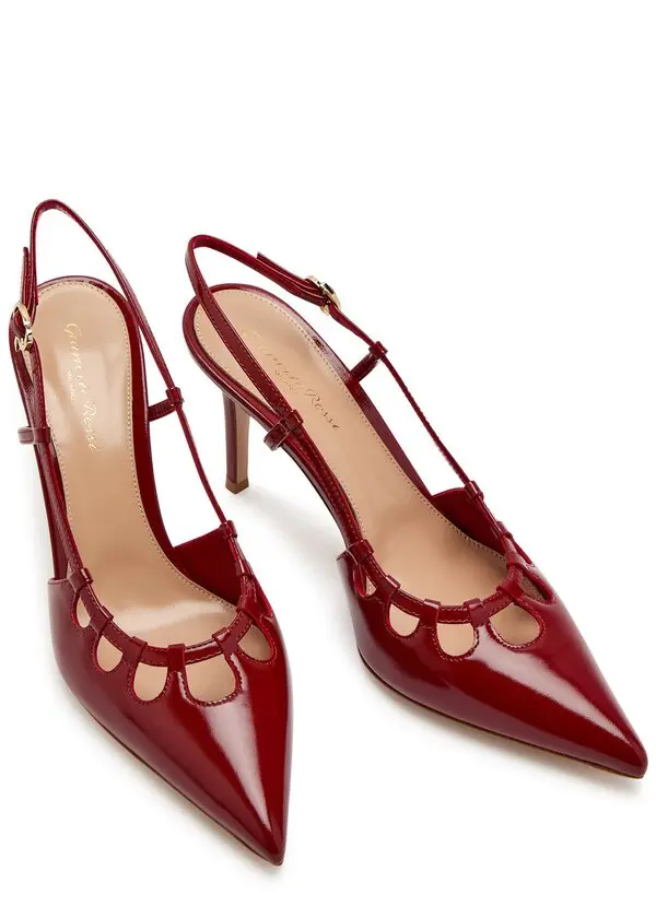 GIANVITO ROSSI Eloise 85 Cut-out Slingback Pumps