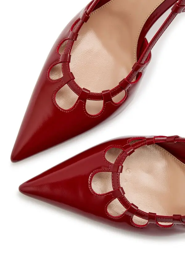 GIANVITO ROSSI Eloise 85 Cut-out Slingback Pumps