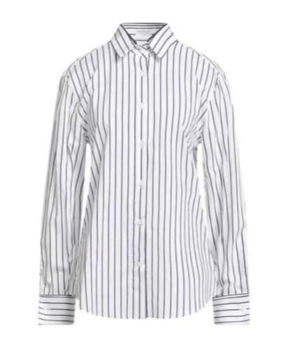 Brunello Cucinelli Striped Classic Collar Shirt
