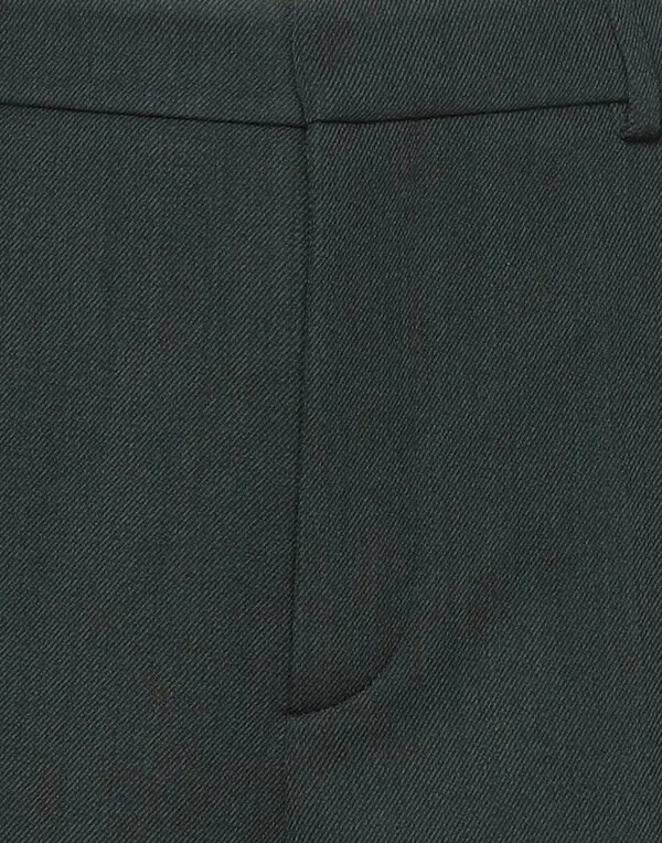 Saint Laurent Solid Color Wool Casual Pants