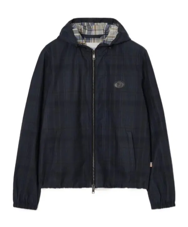Burberry Check Cotton Newport Hooded Jacket