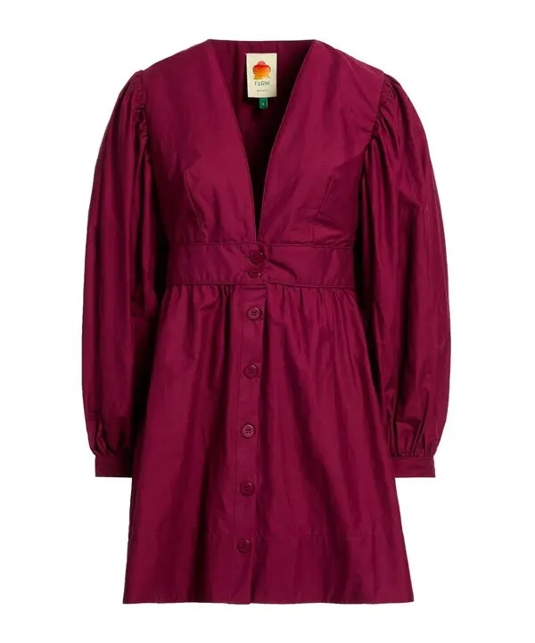 Farm Rio Long-sleeved Dress - Red
