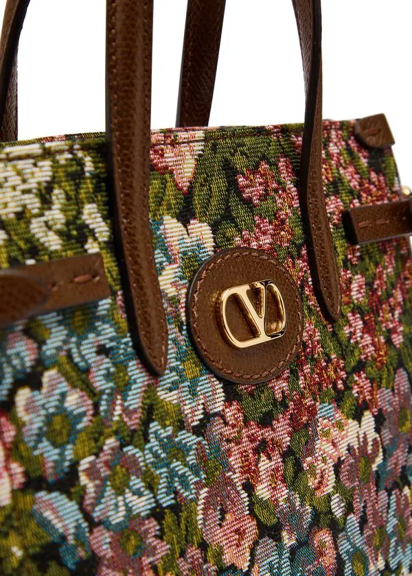 Valentino Garavani Antibes Small Floral-jacquard Tote Bag