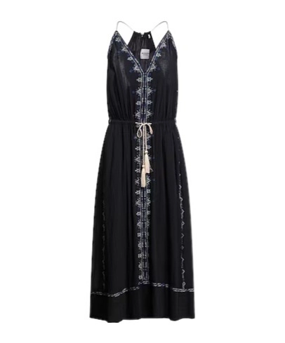Isabel Marant Étoile Sleeveless Maxi Dress With Embroidered Appliqués And Tassels