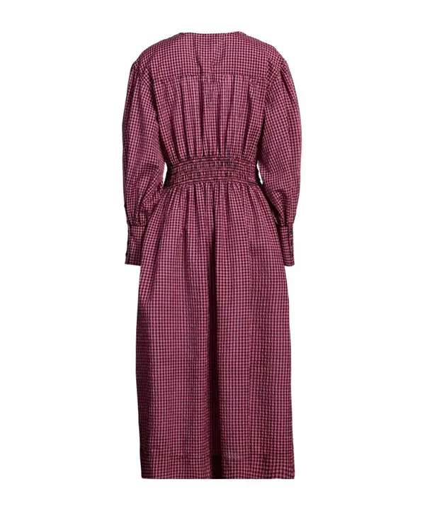 GANNI V-neck Flared Dress