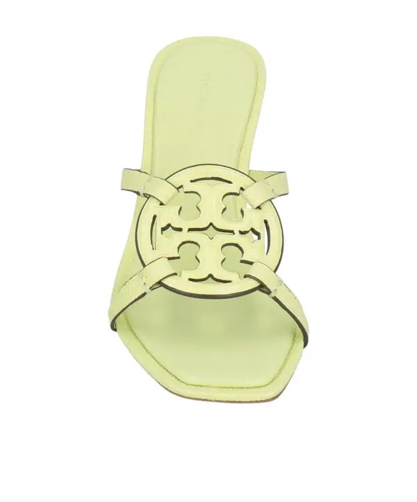 Tory Burch Snake Print Leather Sandals