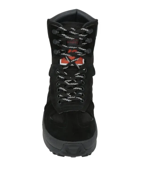 MAISON MARGIELA Leather & Technical Fabric Hiking Boots