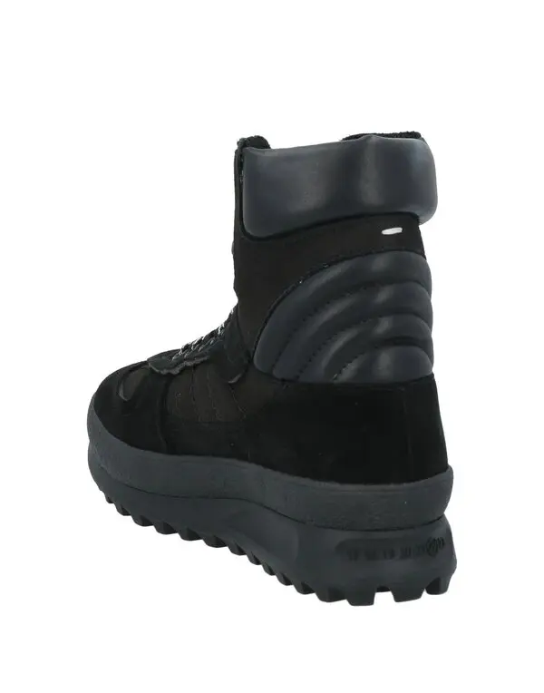 MAISON MARGIELA Leather & Technical Fabric Hiking Boots