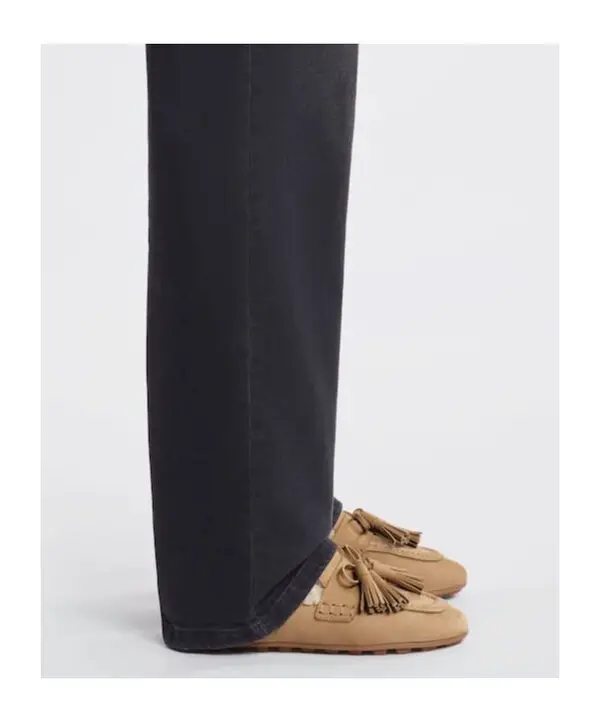 Hogan Slip-on Flat Shoes With Tassel Embellishment