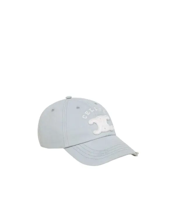 Celine Vivienne Cap In Light Cotton Gabardine - White