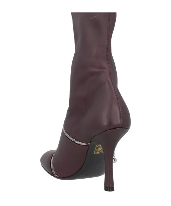 Burberry Leather Sock Ankle Boots