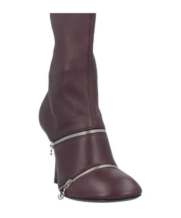 Burberry Leather Sock Ankle Boots