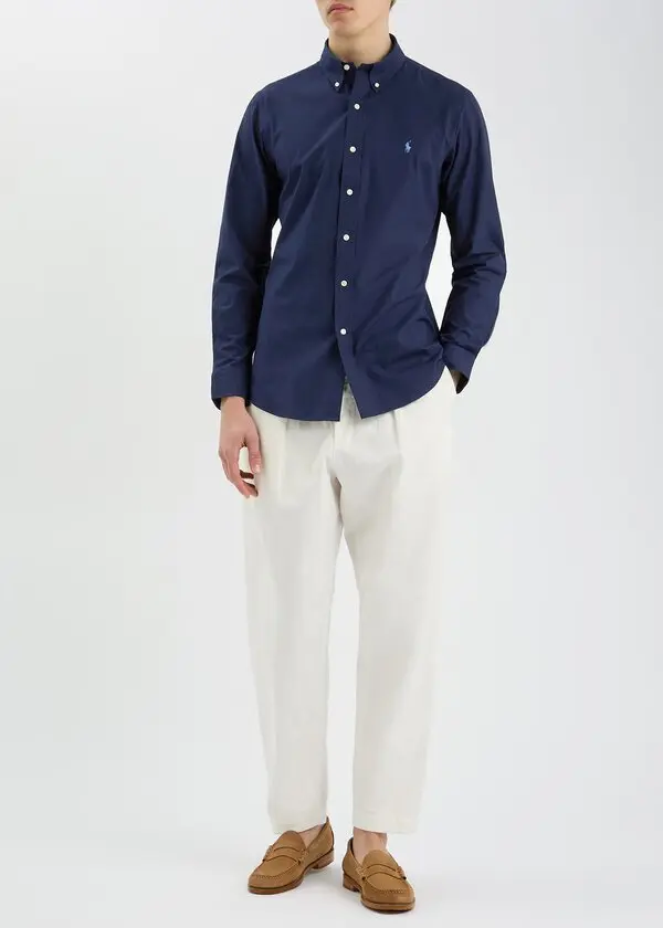 Polo Ralph Lauren Custom Cotton-poplin Shirt - Black