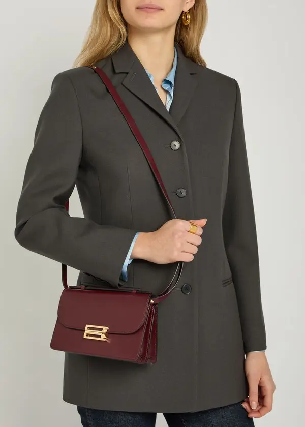 Victoria Beckham Dorian Mini Grained-leather Top Handle Bag