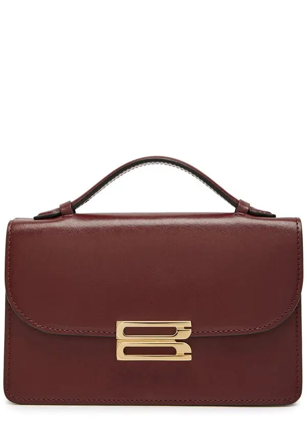 Victoria Beckham Dorian Mini Grained-leather Top Handle Bag