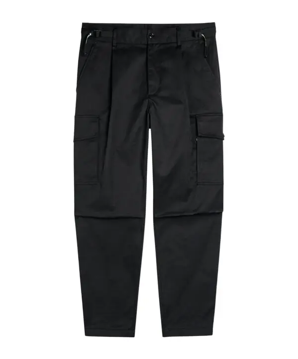 Moncler Barrel-leg Stretch-cotton Cargo Trousers