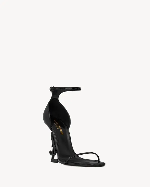 Saint Laurent Opyum 110mm Patent Leather Sandals