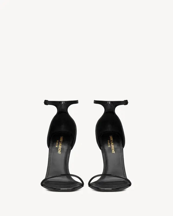 Saint Laurent Opyum 110mm Patent Leather Sandals