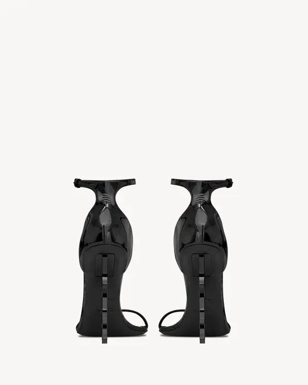 Saint Laurent Opyum 110mm Patent Leather Sandals