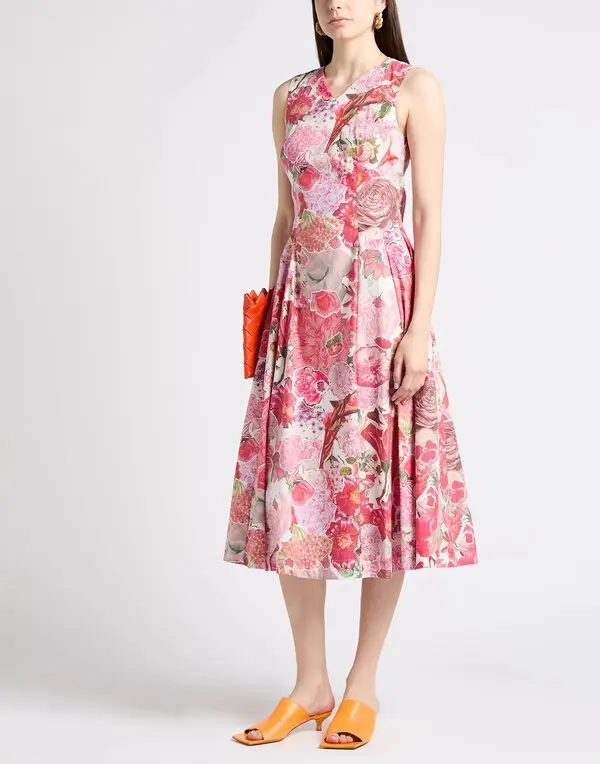 Marni Sleeveless V-neck Floral Dress