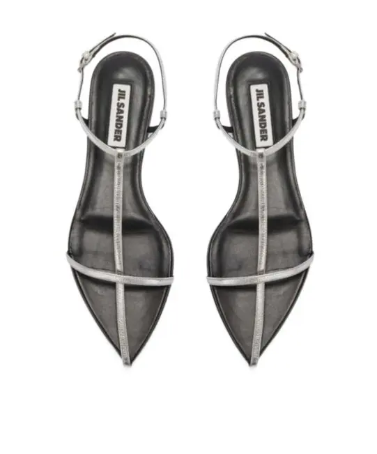 JIL SANDER Pointed-toe Caged Sandals