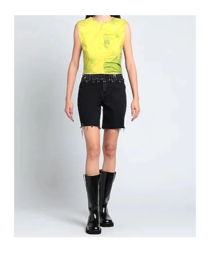 GANNI Sleeveless Beaded Crop Top