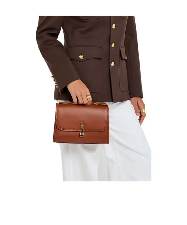 Gabriela Hearst Small Leather Top Handle Bag