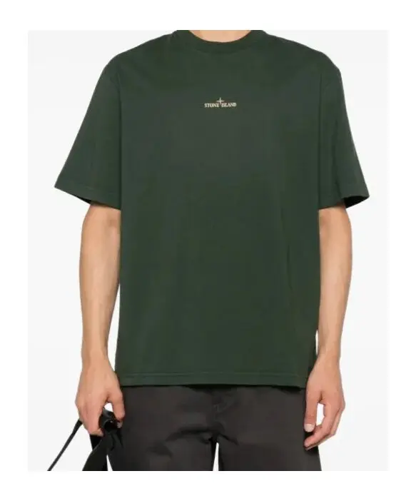 Stone Island Compass Printed Crewneck T-shirt