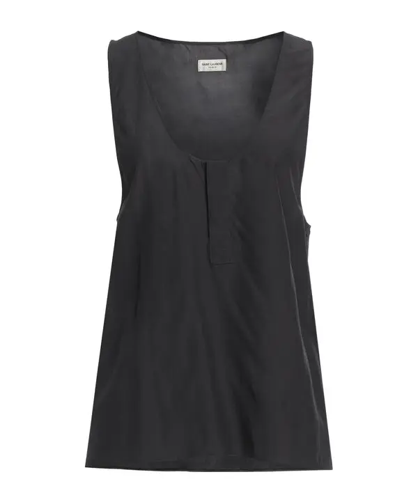 Saint Laurent Sleeveless Cady Top