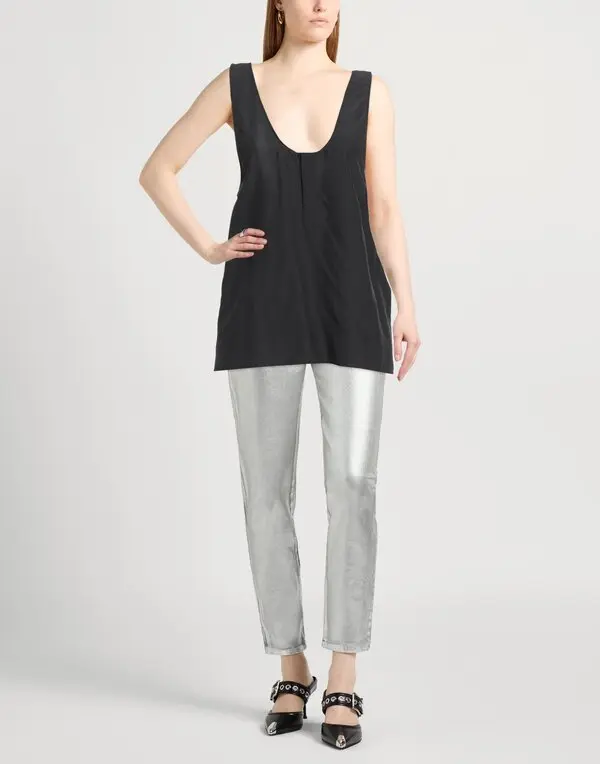 Saint Laurent Sleeveless Cady Top