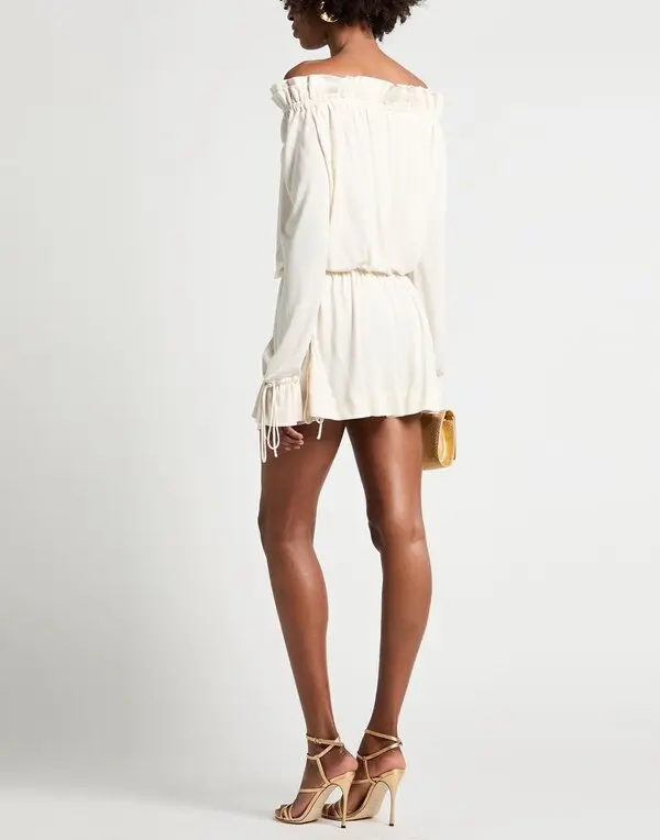 Saint Laurent Long Sleeves Flared Dress