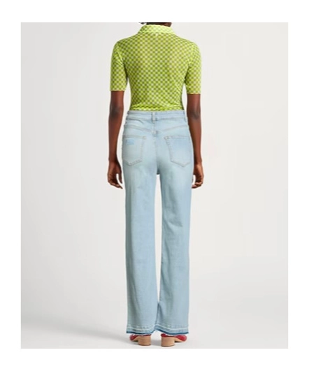 GANNI High-waisted Straight-leg Denim Trousers