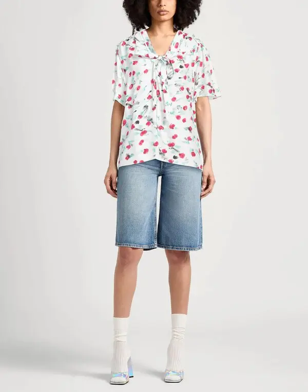 Marni Floral Print Bow Blouse