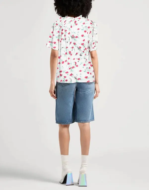 Marni Floral Print Bow Blouse