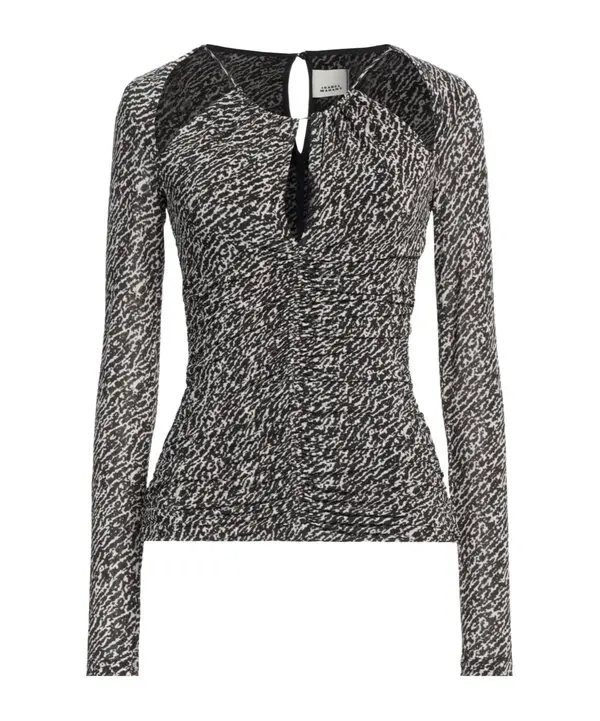 Isabel Marant Étoile Pleated Design Long Sleeve Top - Black