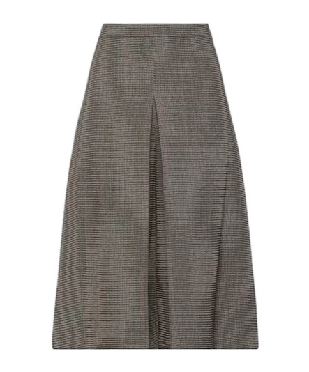 MAISON MARGIELA Plaid Midi Skirt - Gray