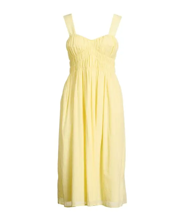 Burberry Sleeveless Gathered Midi Dress