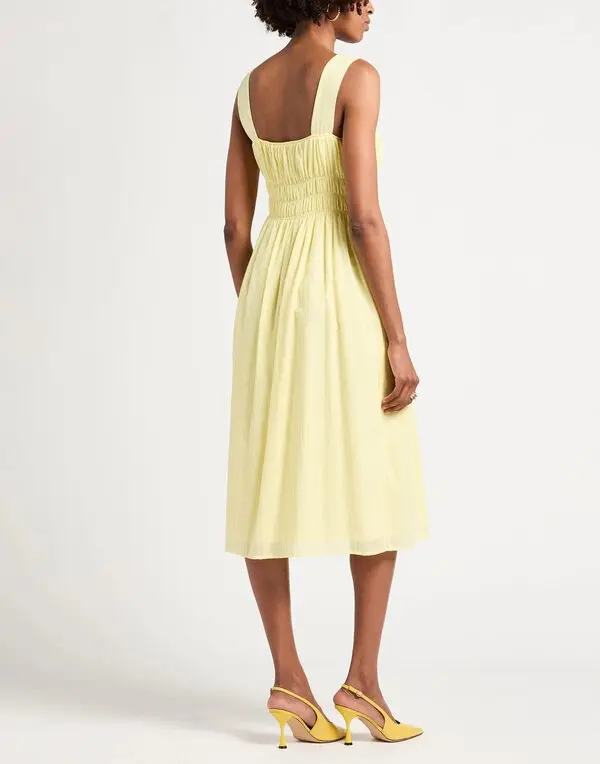 Burberry Sleeveless Gathered Midi Dress