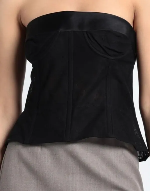 MAISON MARGIELA Off-the-shoulder Tulle Corset Top