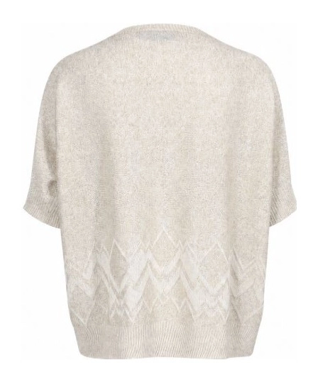 D.exterior Crew-neck Short-sleeve Knit Sweater