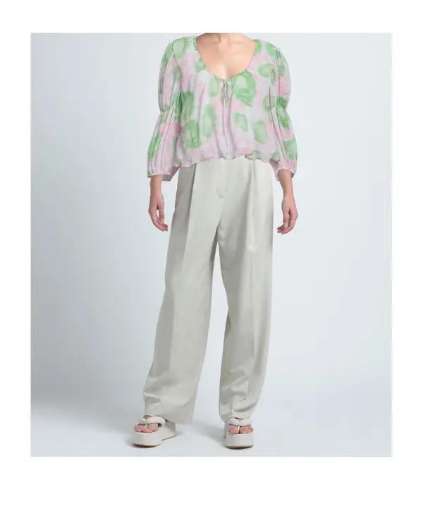 GANNI Bow Blouse