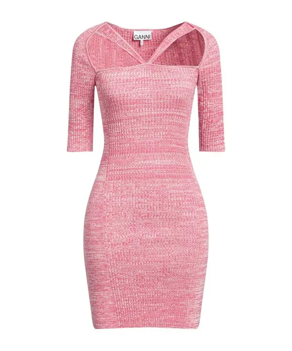 GANNI Crewneck Bodycon Dress