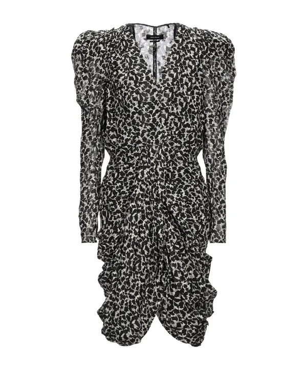 Isabel Marant Étoile Two-tone V-neck Midi Dress