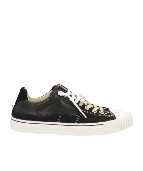 MAISON MARGIELA Low-top Canvas And Leather Trainers - White